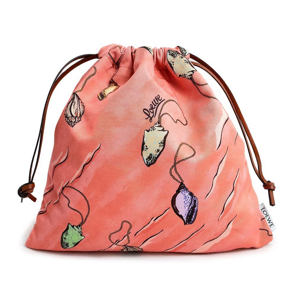 Loewe Palaus Ibiza Shell Draw String Pouch Drawstring… - Gem